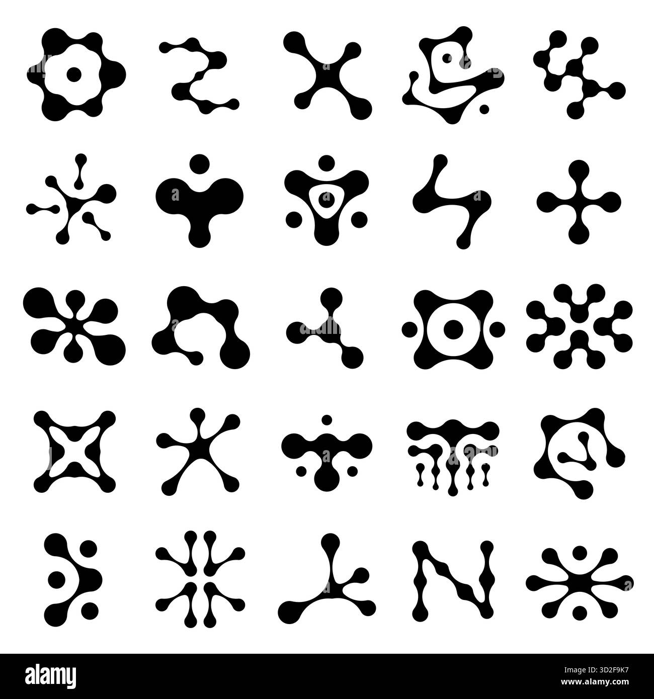 Rounded silhouettes Black and White Stock Photos & Images - Alamy