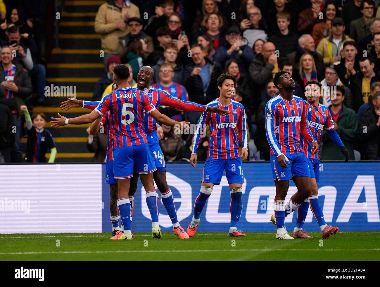 Crystal Palace's Jean-Philippe Mateta celebrates scoring their side's ...