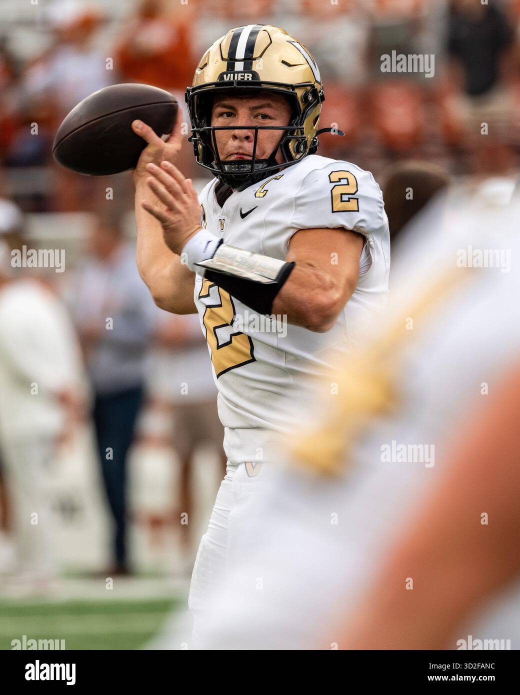 Nov 1, 2025. Diego Pavia (2) of the Vanderbilt Commodores in action vs ...