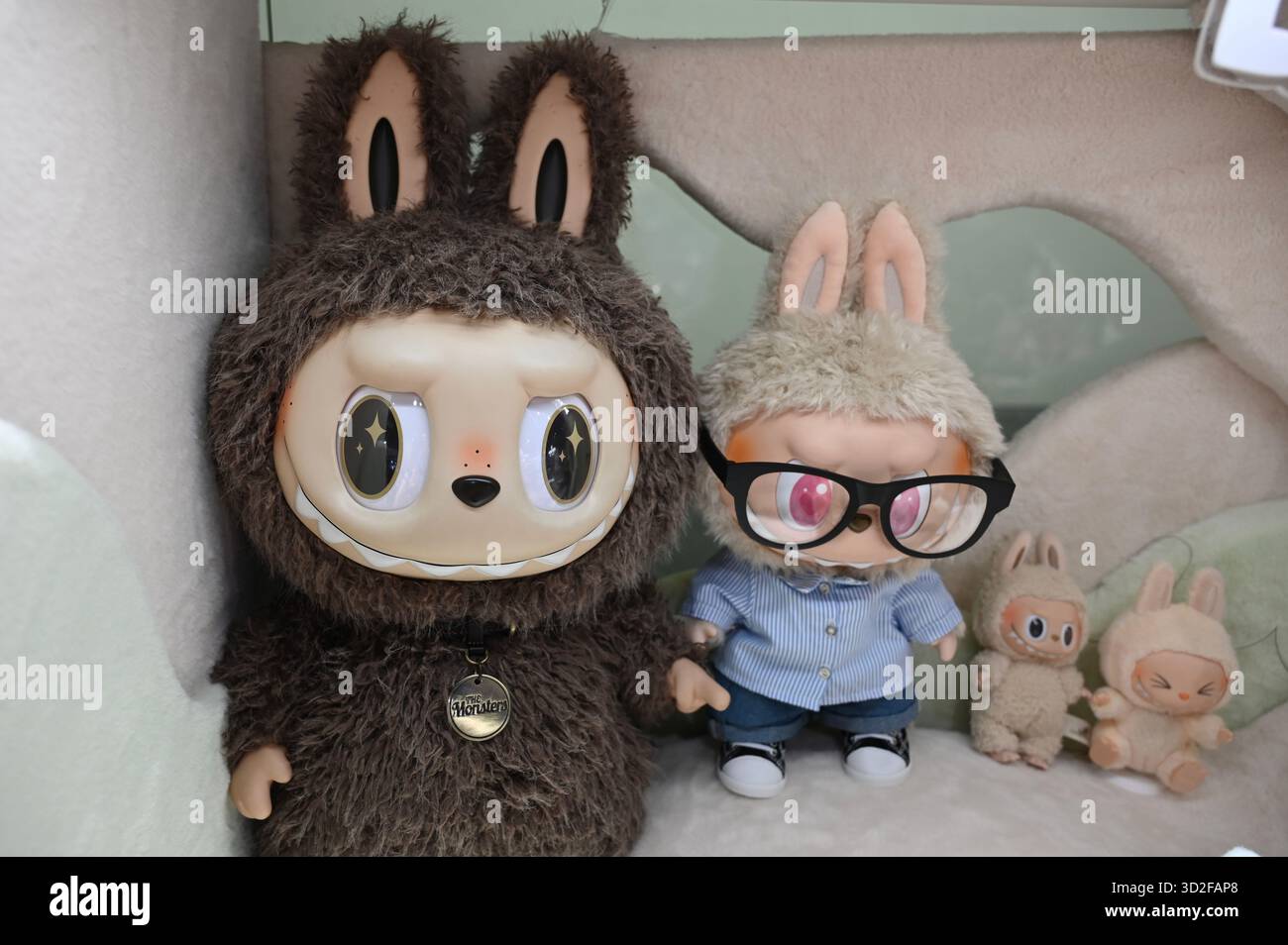 A general view showing the LABUBU display at POP MART shop on November ...