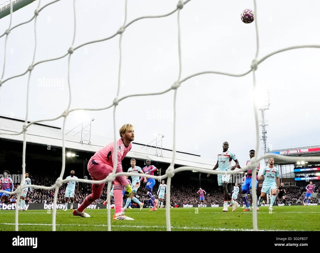 Crystal Palace's Jean-Philippe Mateta scores their side's first goal of ...