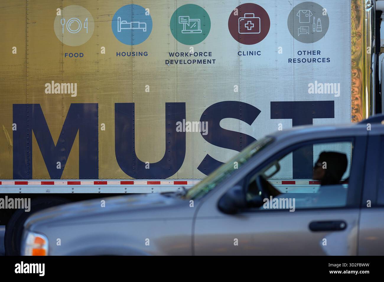MUST Ministries delivers food to the public via a drive through service ...