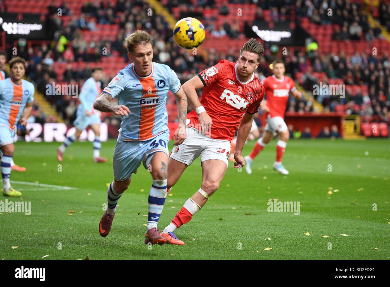 London, England. 1st Nov 2025. Ethan Galbraith and Reece Burke during ...