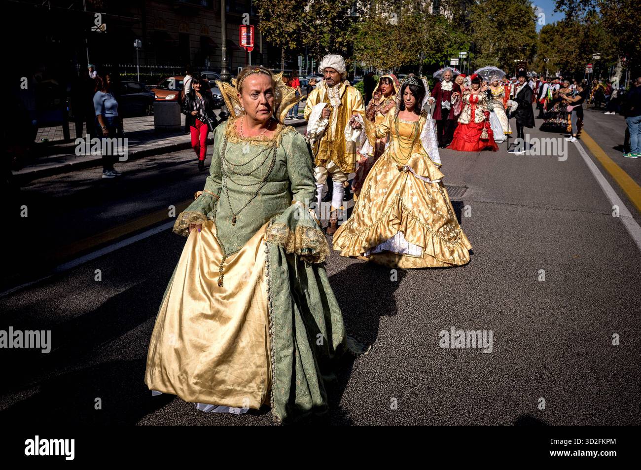 Wonderful parade in Palermo PALERMO, ITALY - NOVEMBER 1: Wonderful ...