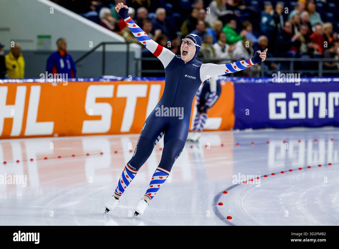 Pien Smit of the Netherlands and Development Team Fryslân competing on ...