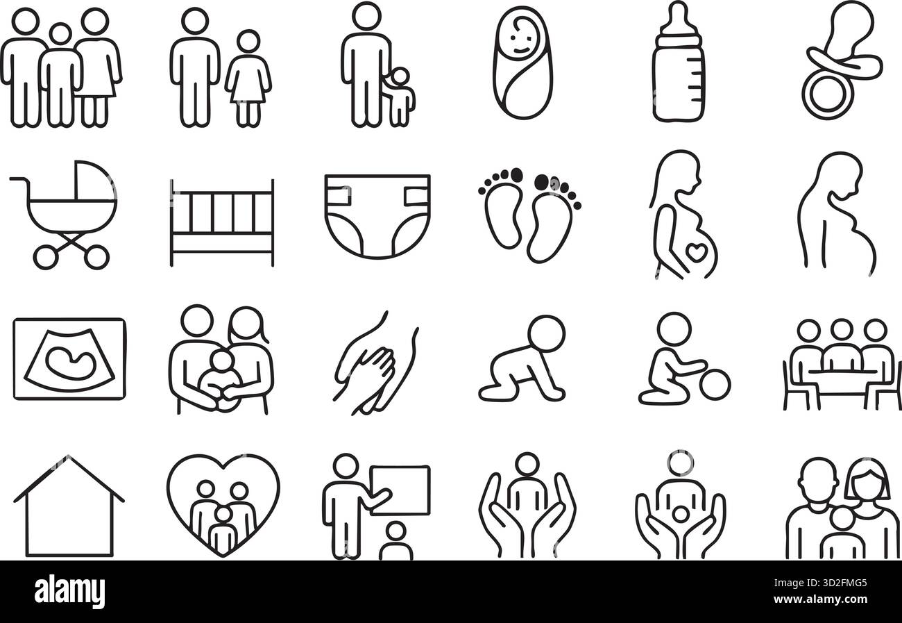 Moment of family togetherness Cut Out Stock Images & Pictures - Alamy