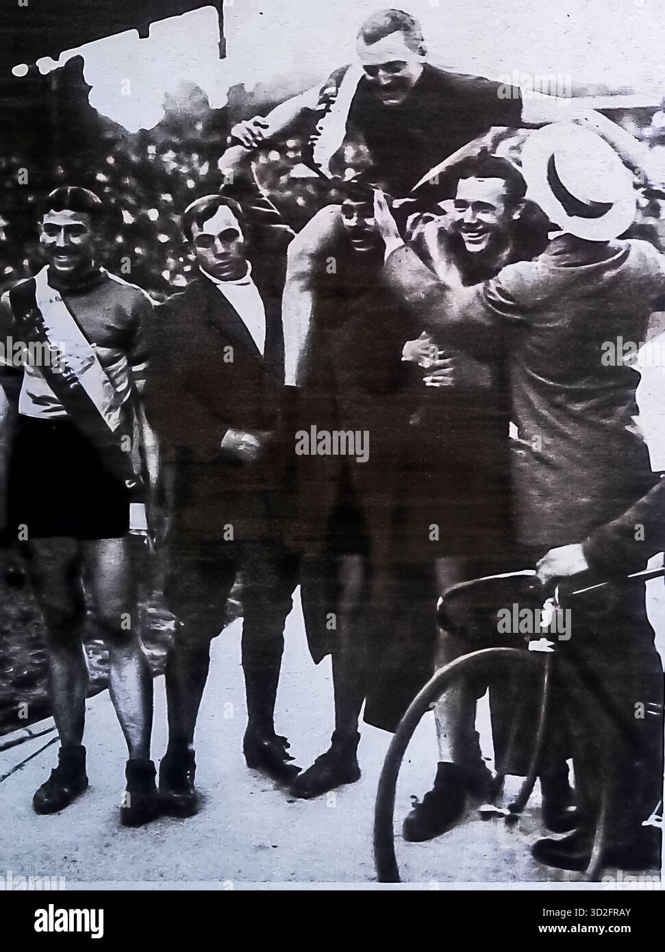 Photograph of German cyclist Rutt, winner of the 1913 Paris Grand Prix ...