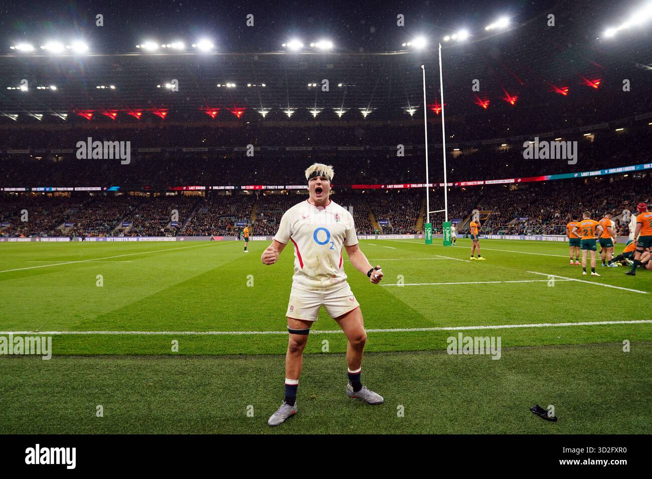 England’s Henry Pollock celebrates after full time during the Quilter ...