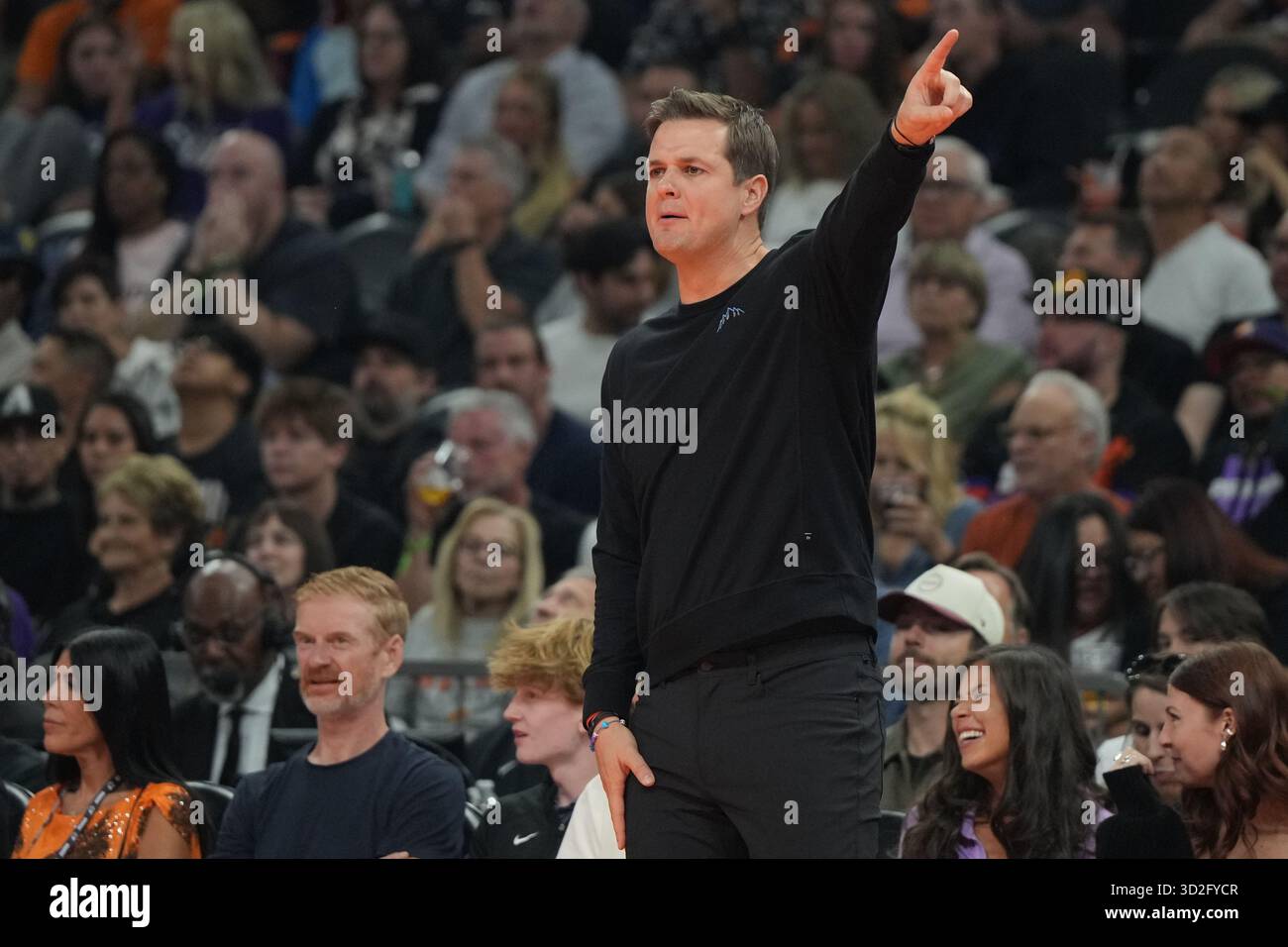 Utah Jazz Head Coach Will Hardy during the second half of an NBA Cup ...