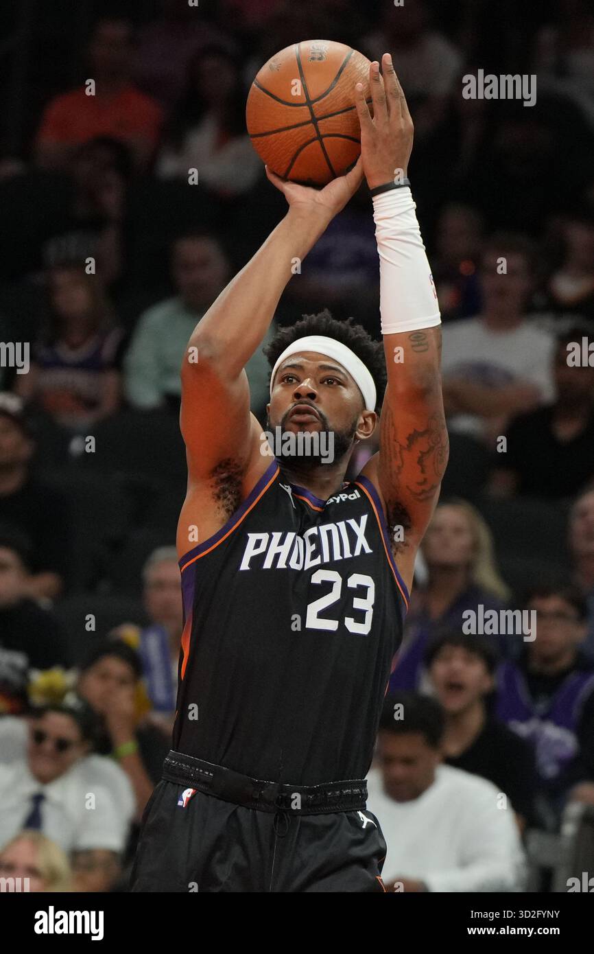 Phoenix Suns guard Jordan Goodwin (23) during the second half of an NBA ...