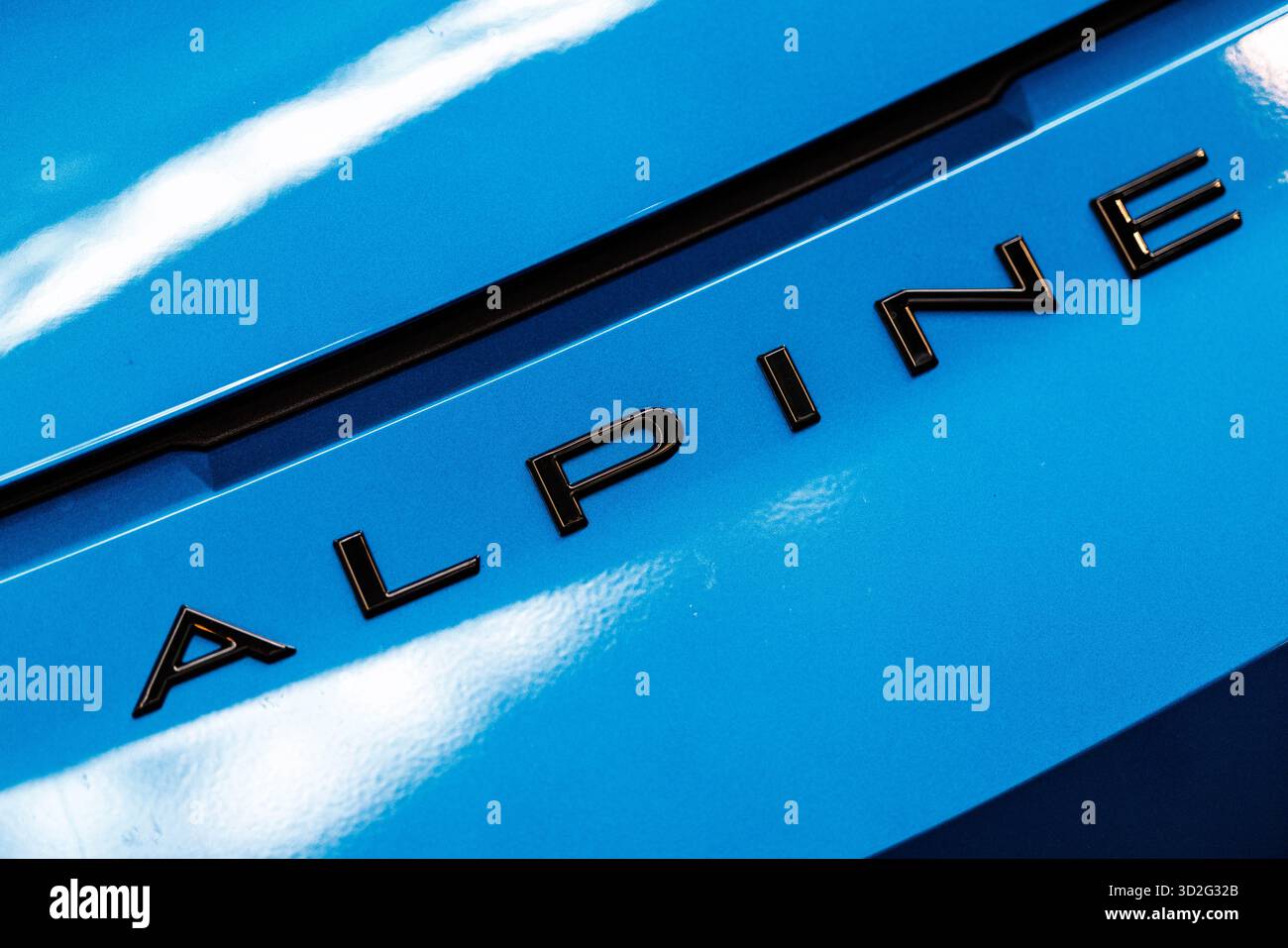 29 October 2025, Bavaria, Munich: The brand logo and the lettering of ...