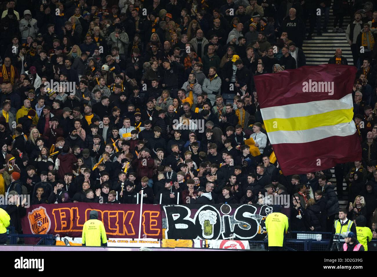 Motherwell fans before the Premier Sports Cup Semi-final match at ...