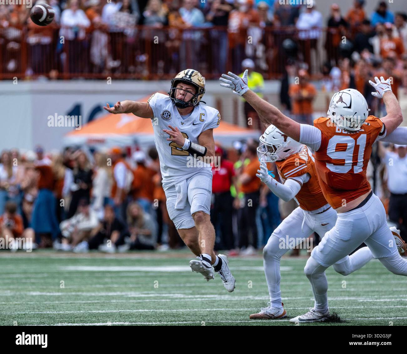 Nov 1, 2025. Diego Pavia (2) of the Vanderbilt Commodores in action vs ...