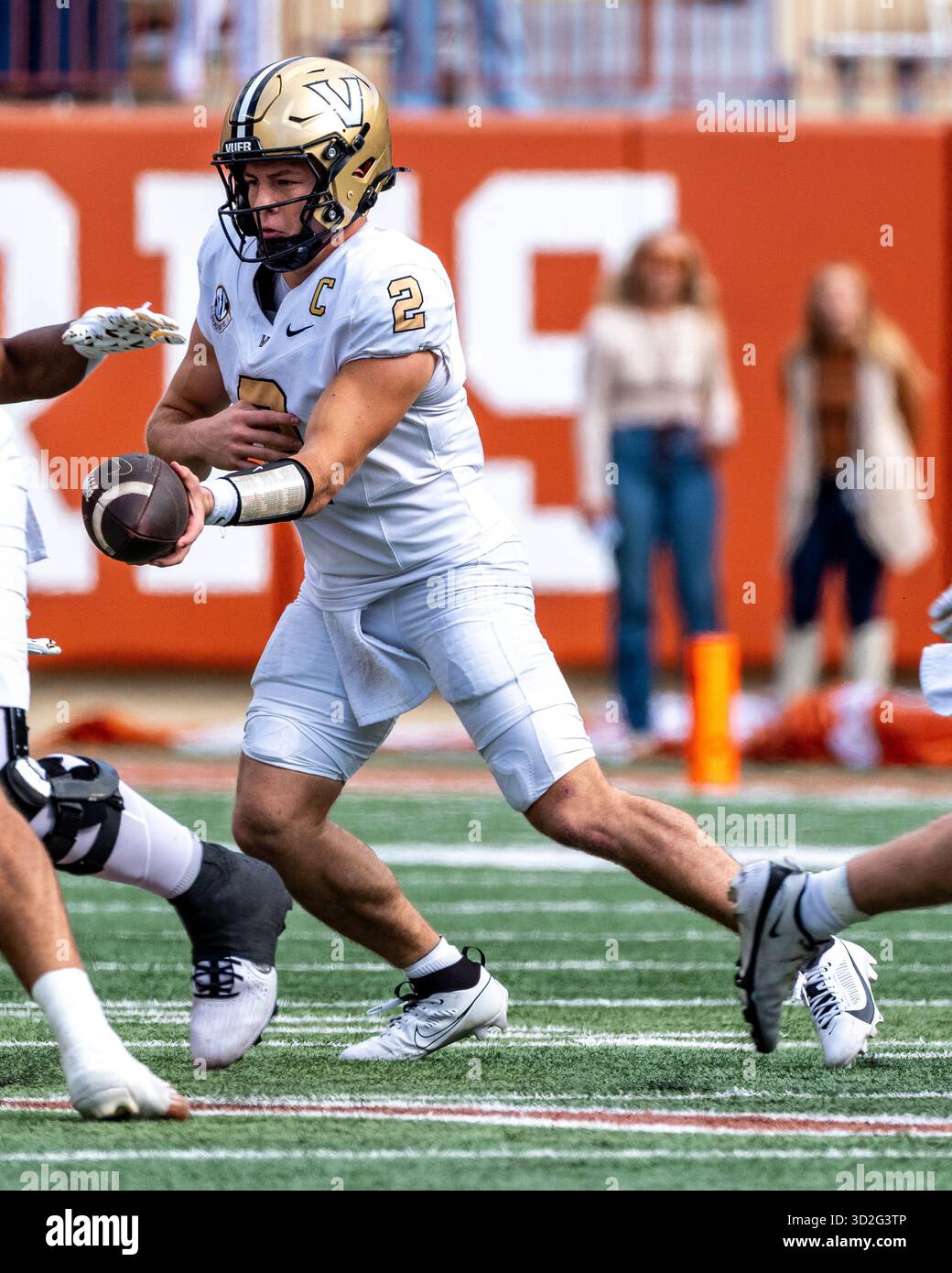 Nov 1, 2025. Diego Pavia (2) of the Vanderbilt Commodores in action vs ...
