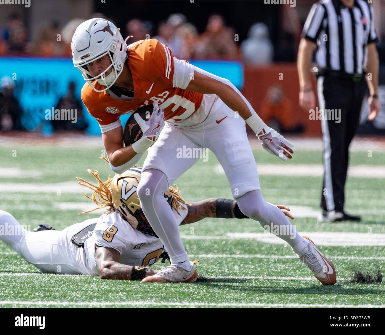 Nov 1, 2025. Parker Livingstone (13) of the Texas Longhorns in action ...