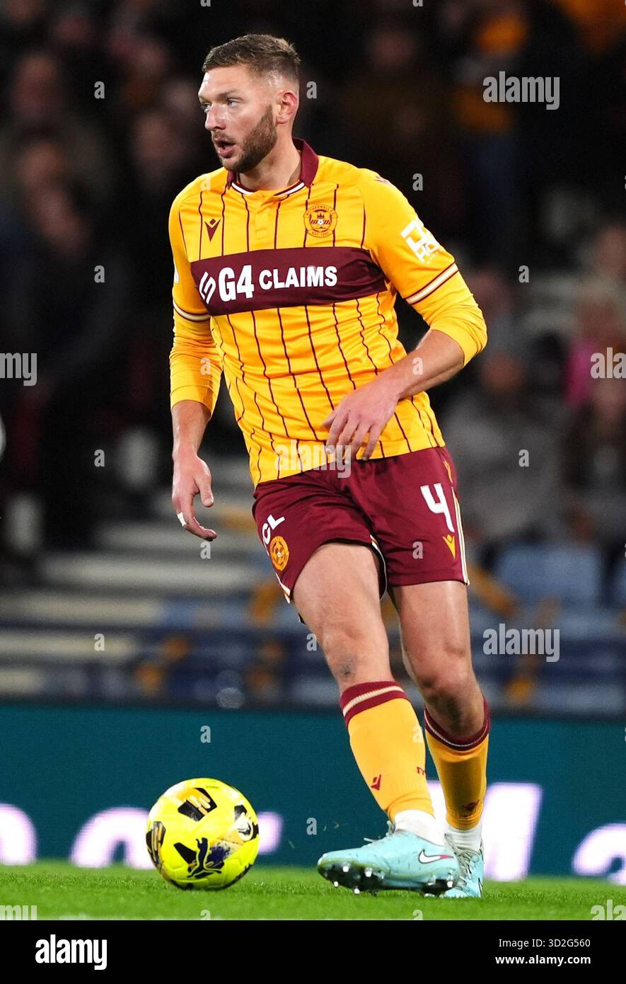 Motherwell's Liam Gordon in action during the Premier Sports Cup Semi ...