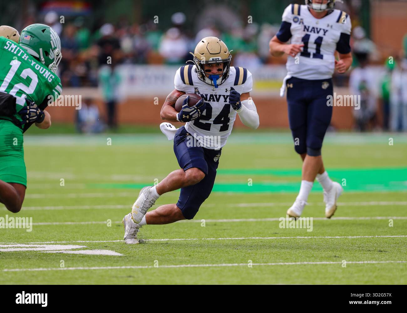November 01, 2025:.Navy Midshipmen running back Brandon Chatman (24 ...