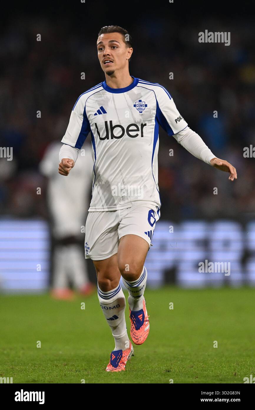 Maxence Caqueret of Como 1907 is in action during the 10th day of the ...