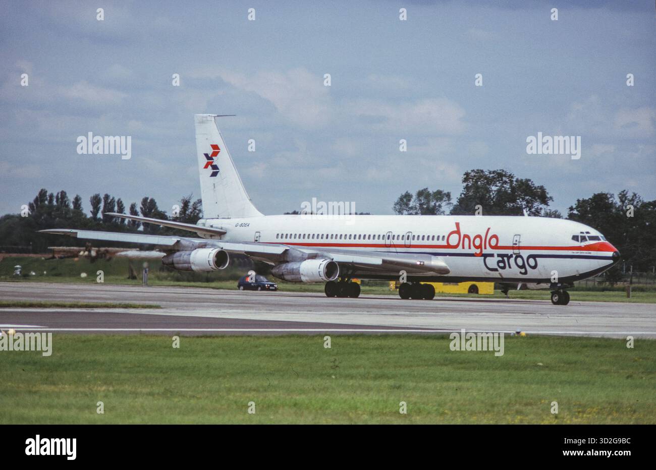 vintage Anglo Cargo Boeing 707-338 C commercial freight carrier ...