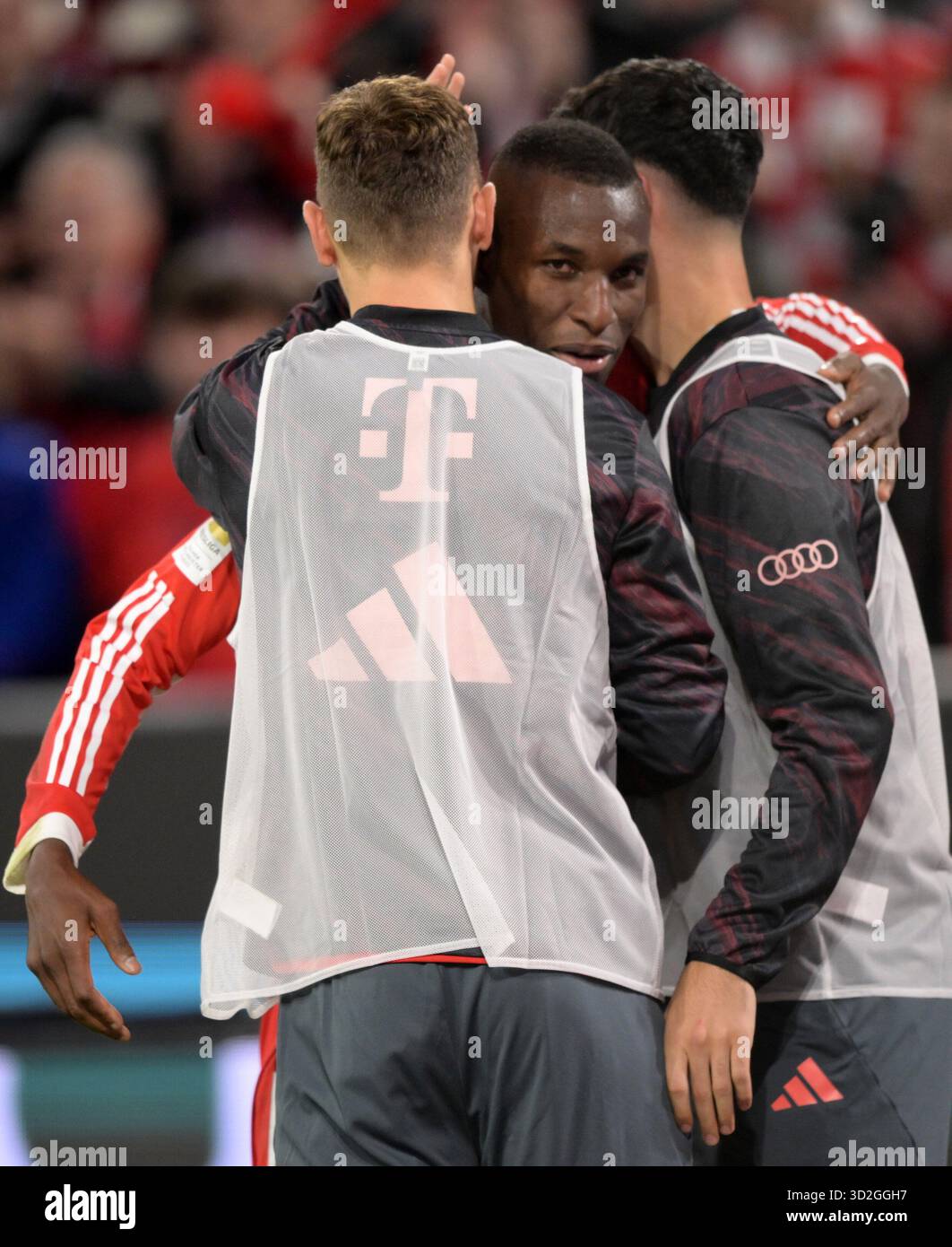 2:0 Goal, celebration, from the left Josip Stanisic, goal scorer ...