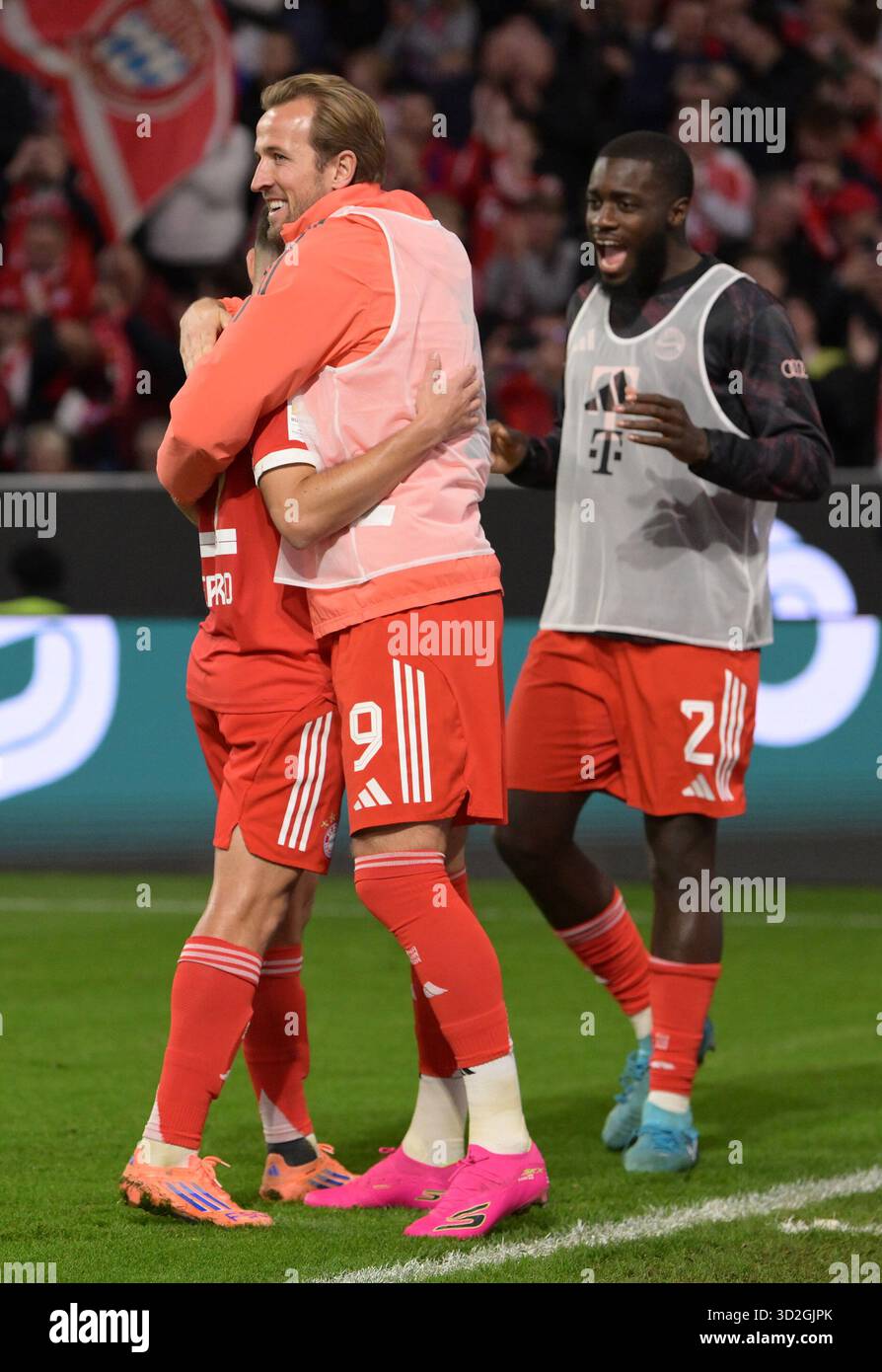 3:0 Goal, celebration after own goal by Loic Bade (Leverkusen) from ...