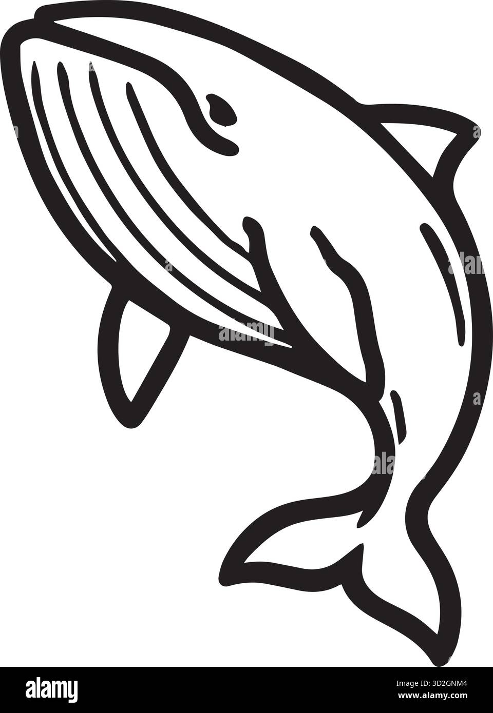 Orca tail icon outline Stock Vector Images - Alamy