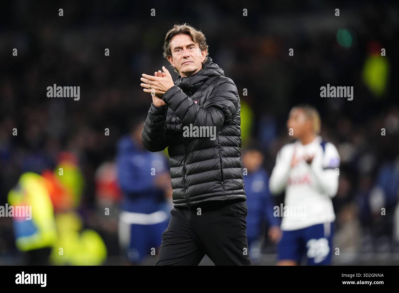 Tottenham Hotspur manager Thomas Frank after the Premier League match ...
