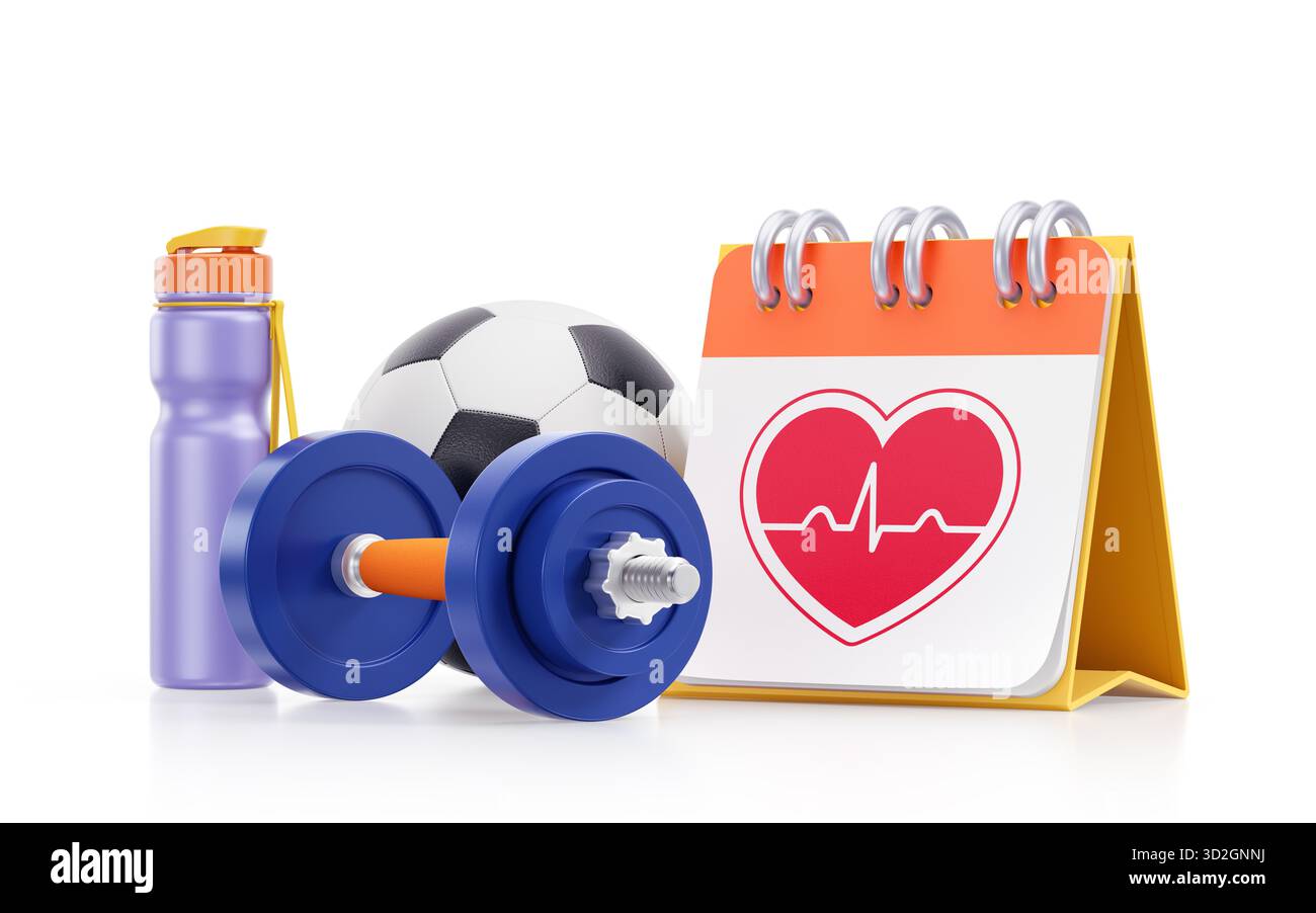 Physical workout program Cut Out Stock Images & Pictures - Alamy