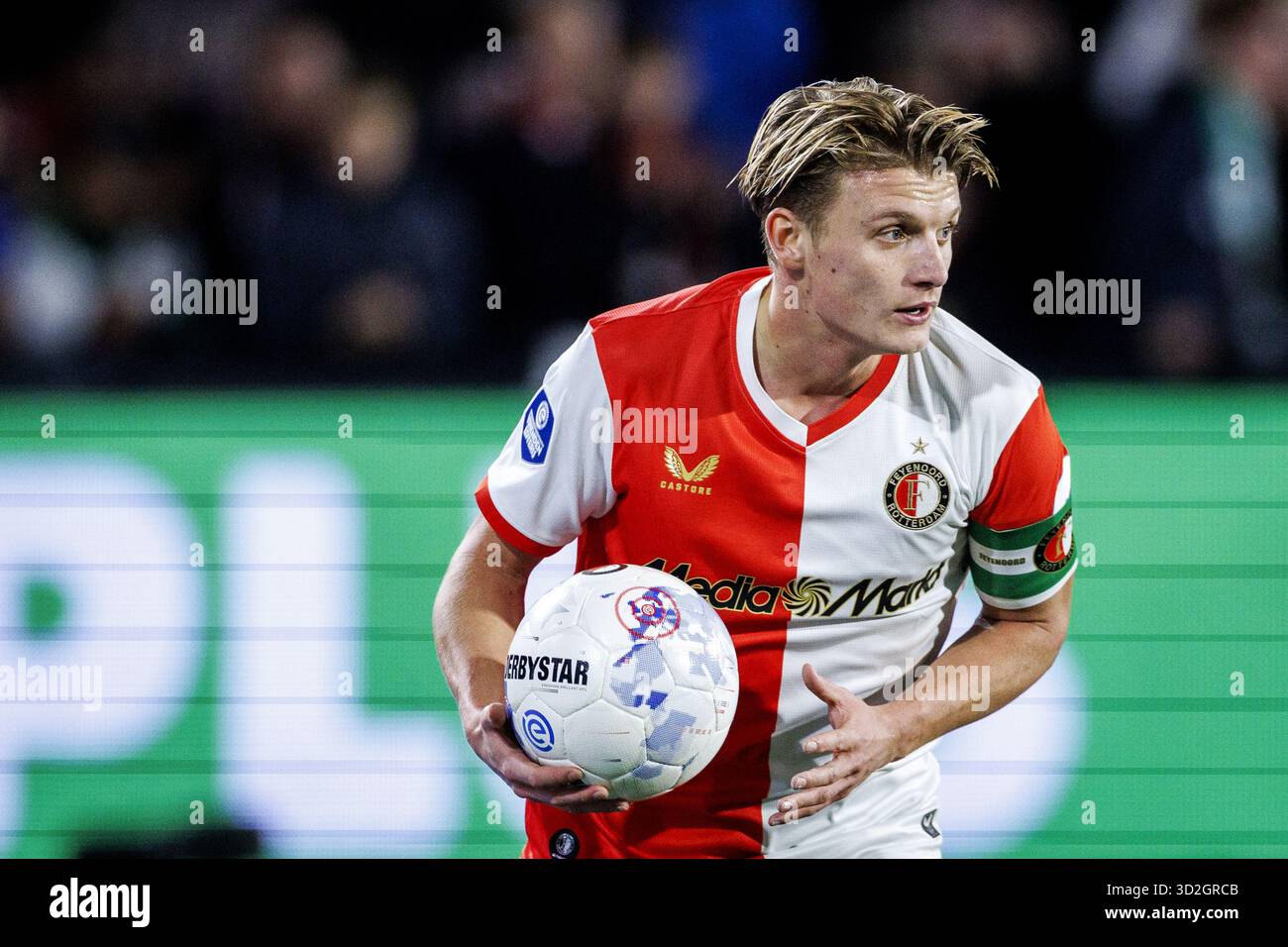 ROTTERDAM - Sem Steijn of Feyenoord celebrates scoring the 2-0 during ...