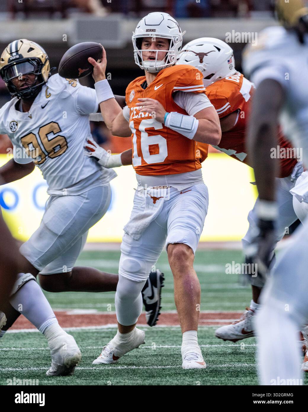 Nov 1, 2025. Arch Manning (16) of the Texas Longhorns in action vs the ...