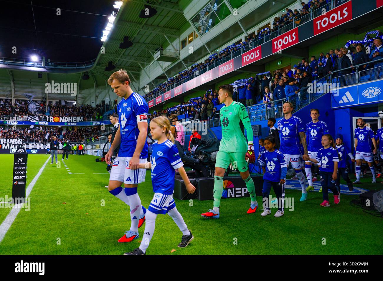 Molde 20251101. The elite football match between Molde and Rosenborg at ...