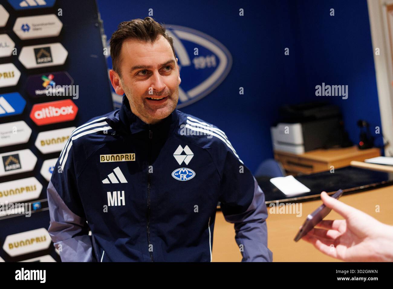 Molde 20251101. Molde's coach Magne Hoseth after the elite football ...
