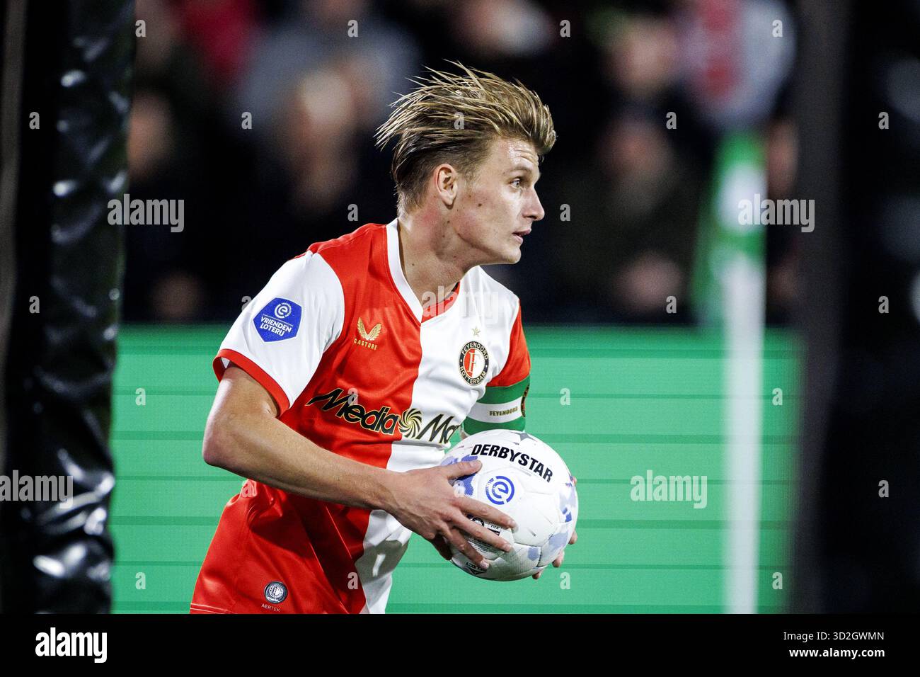 ROTTERDAM - Sem Steijn of Feyenoord celebrates scoring the 2-0 during ...