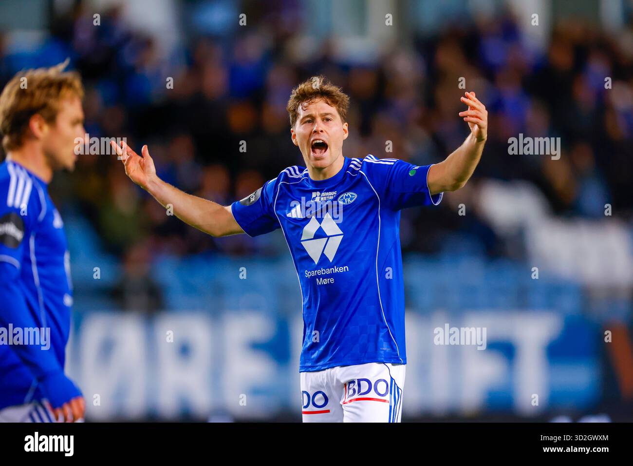 Molde 20251101. Molde's goalkeeper Jacob Karlstrøm in the Elite Series ...