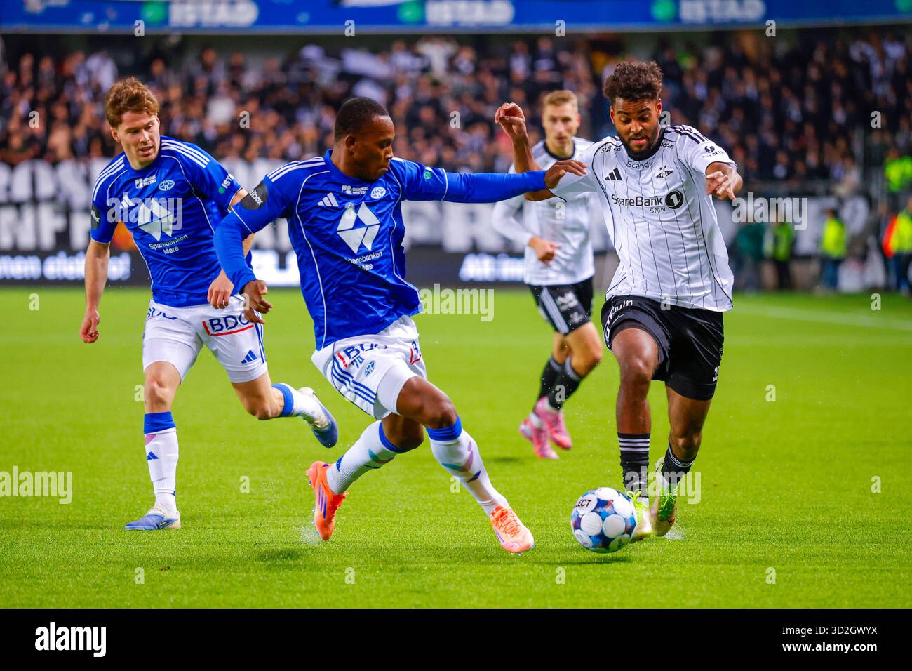 Molde 20251101. The elite football match between Molde and Rosenborg at ...