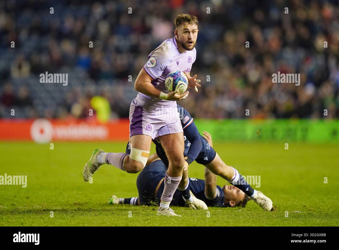 Scotland's Ollie Smith carries the ball during the Quilter Nations ...