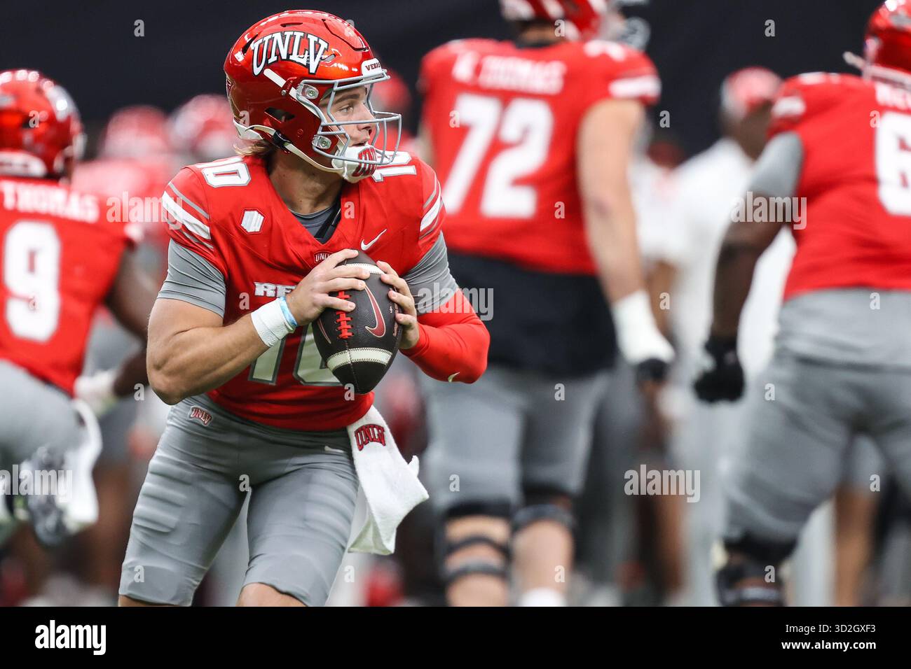 November 1, 2025: UNLV Rebels quarterback Anthony Colandrea (10) looks ...