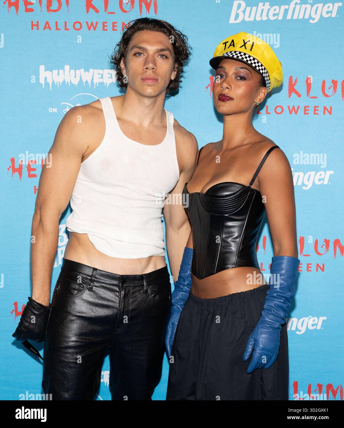 Elias Becker, left, and Yasmine Midsommar attends Heidi Klum's 24th ...
