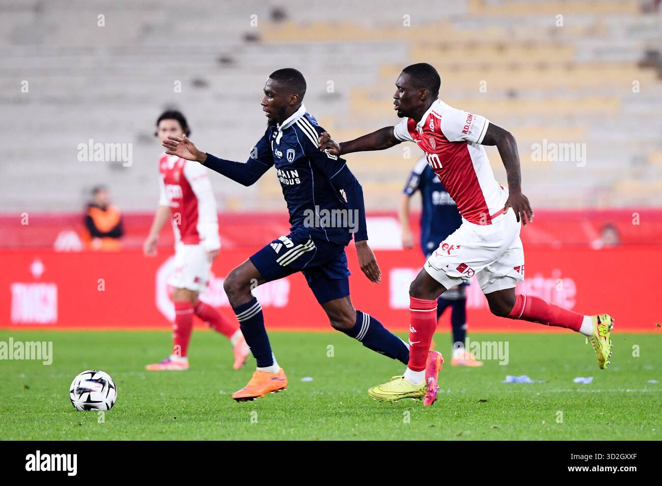 17 Adama CAMARA (pfc) during the Ligue 1 match between Monaco and Paris FC at Stade Louis II on ...