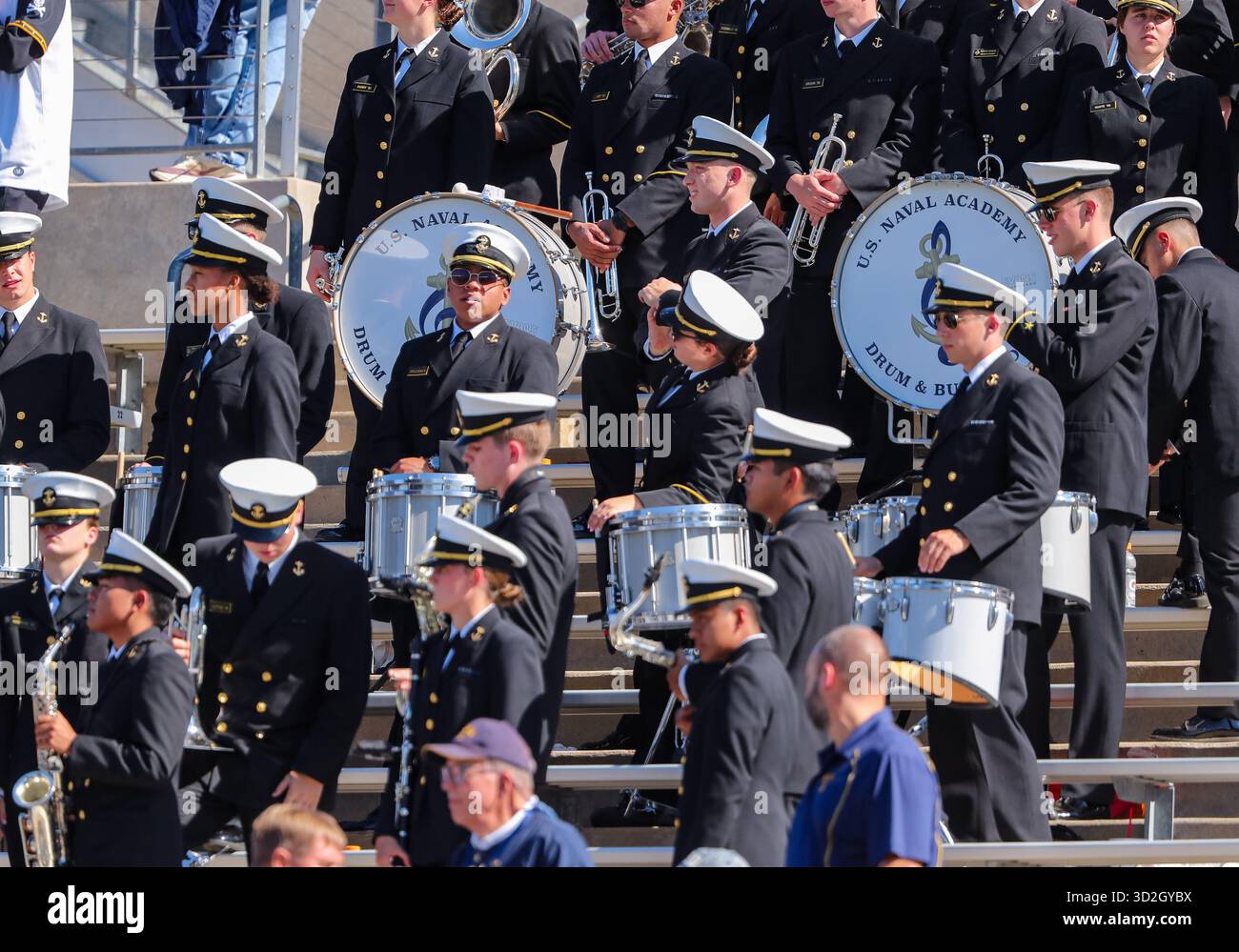 November 01, 2025:.Navy Midshipmen band was in attendance during the ...