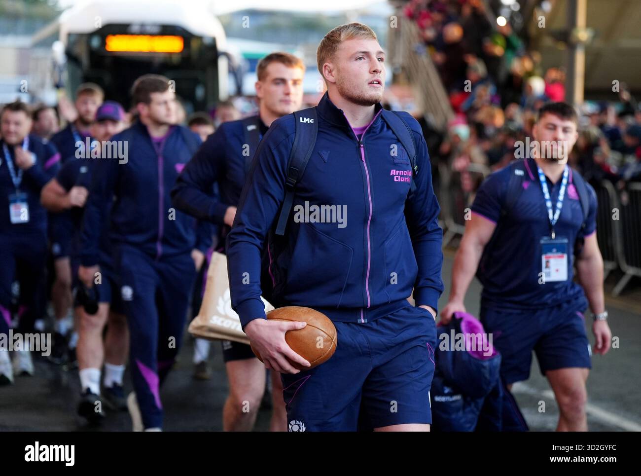 Scotland's Liam McConnell arrives ahead of the Quilter Nations Series ...