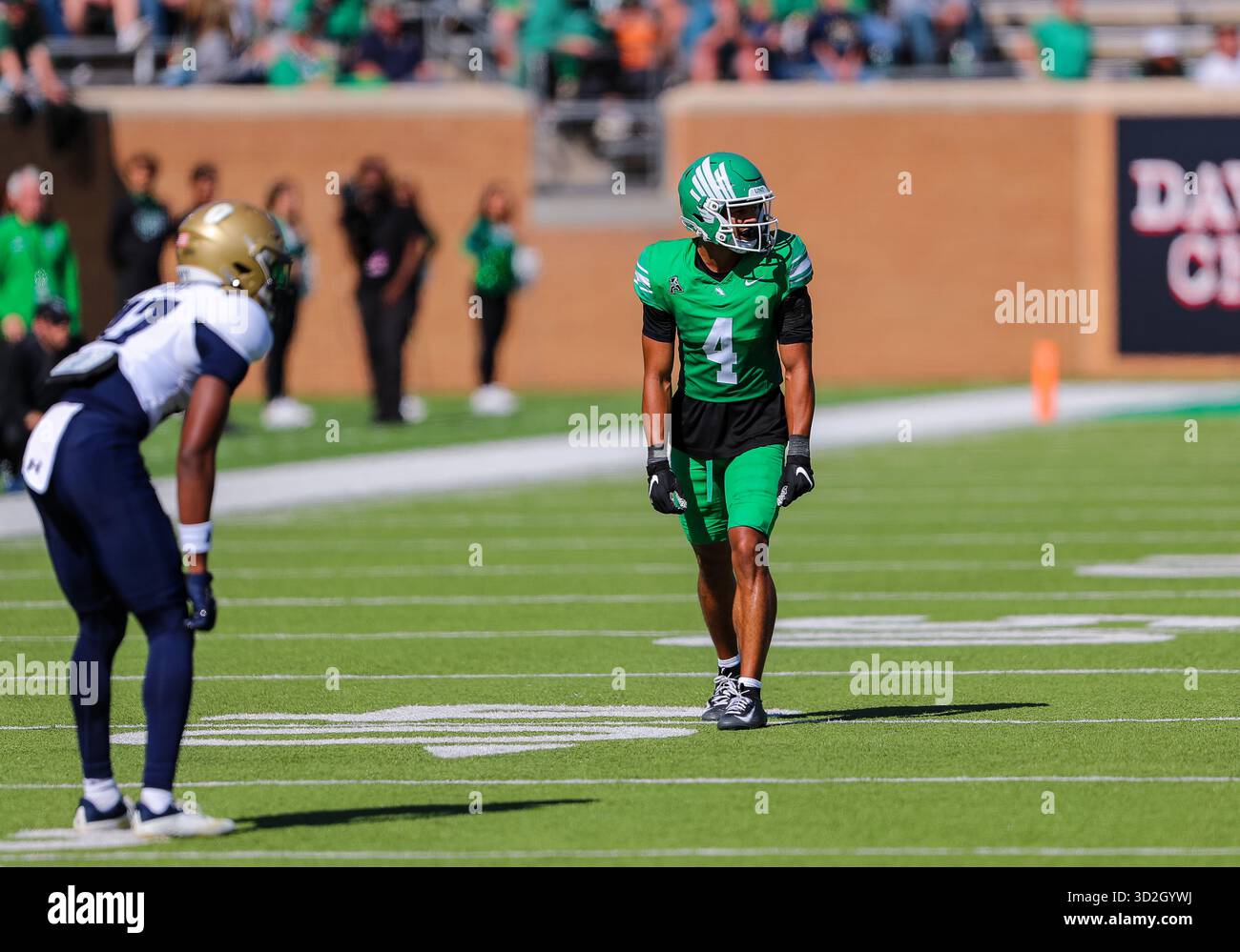 November 01, 2025:.North Texas Mean Green wide receiver Cameron Dorner ...