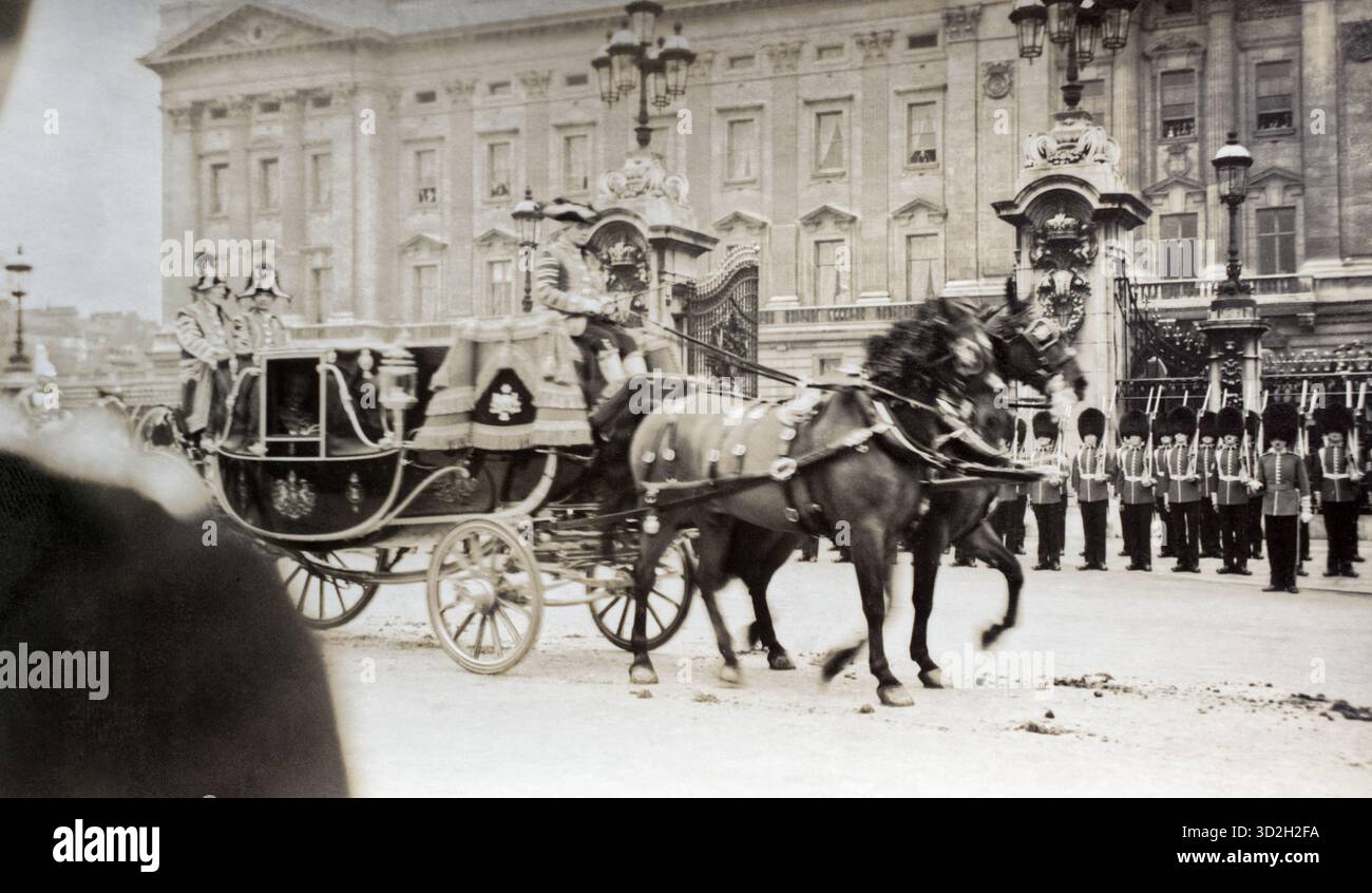 A carriage in King George VI Coronation procession, carrying Prince ...