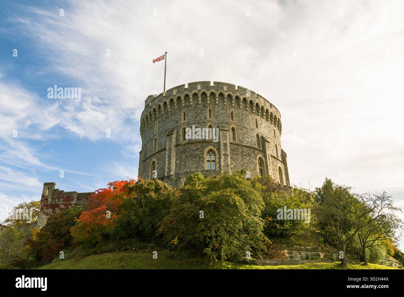 Windsor Castle with Fall Colors Stock Photo - Alamy