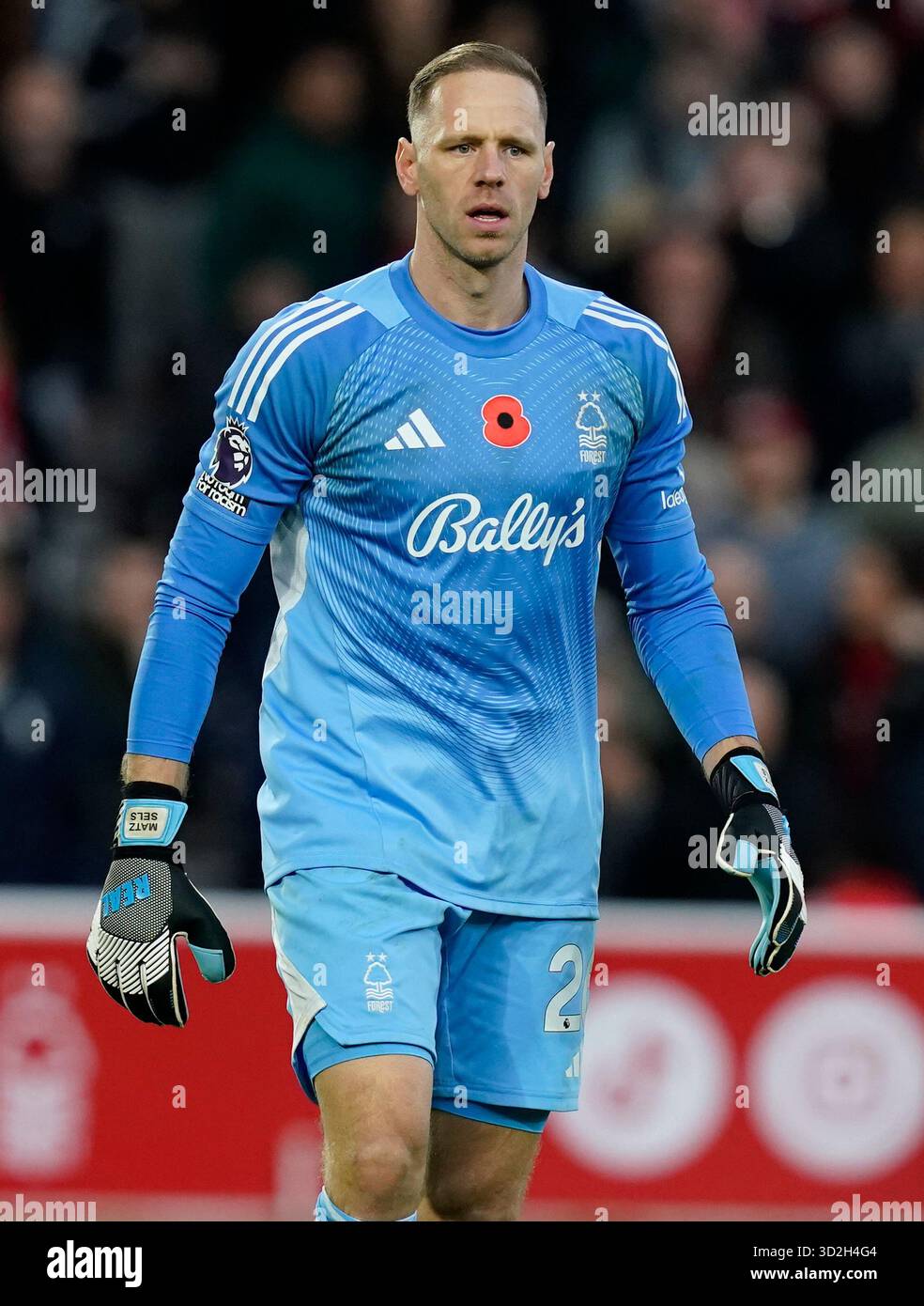 Nottingham, England, 1st November 2025. Matz Sels of Nottingham Forest ...