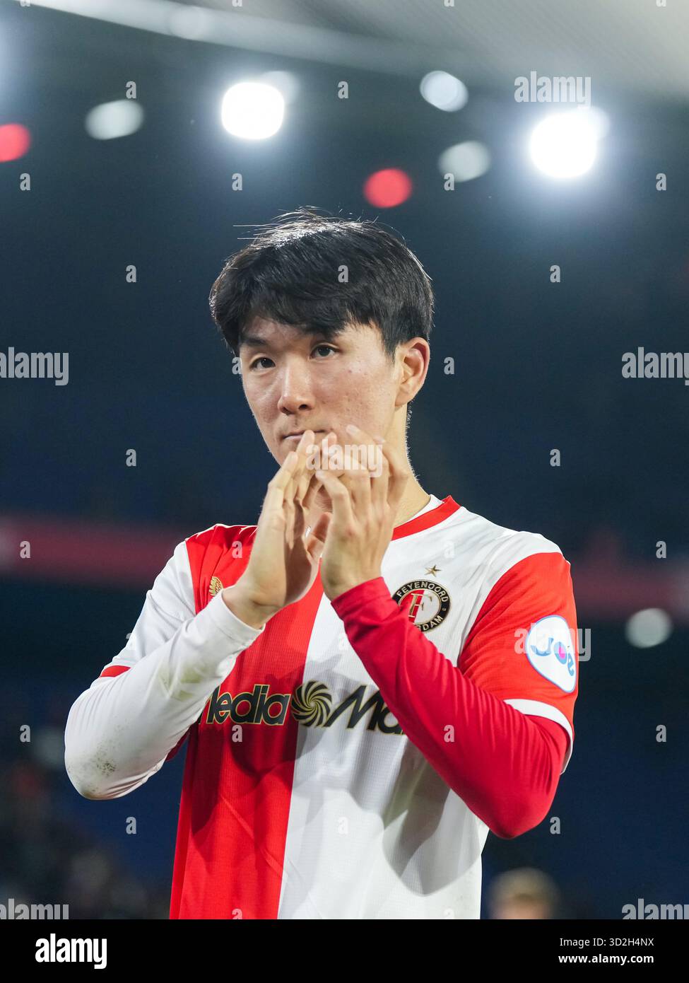 Rotterdam - In-beom Hwang of Feyenoord during the eleventh competition ...