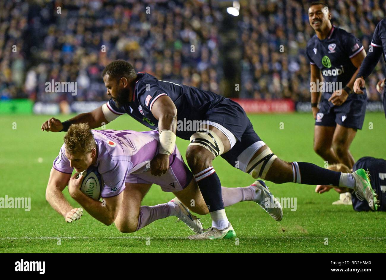 Edinburgh, Scotland, 1st November 2025. Stafford McDowall of Scotland ...