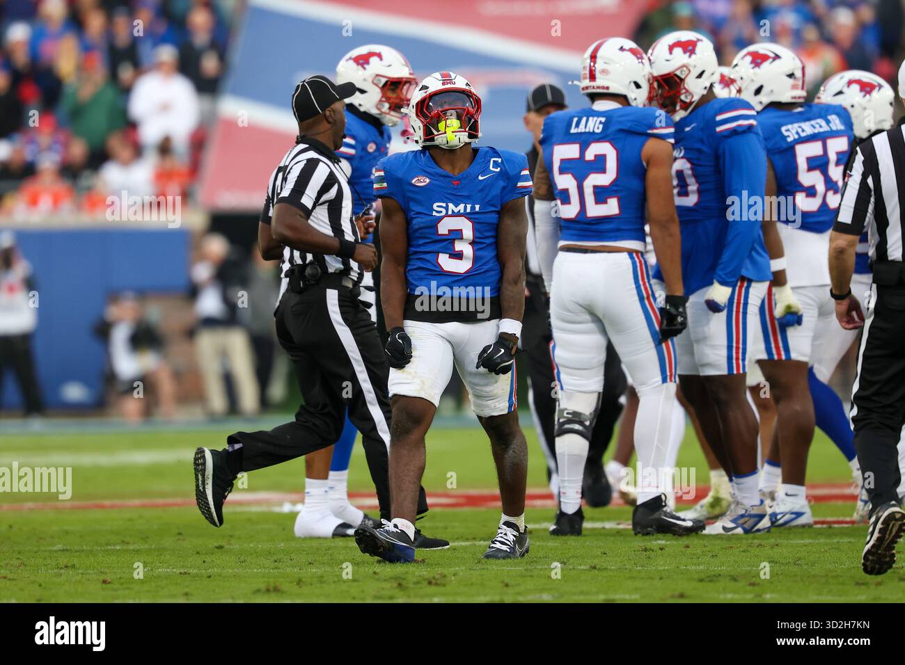 November 1, 2025: Southern Methodist Mustangs safety Ahmaad Moses (3 ...