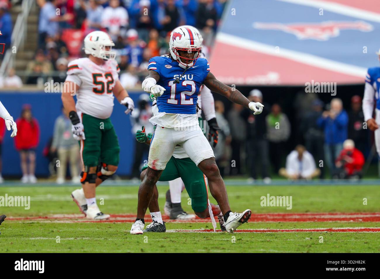 November 1, 2025: Southern Methodist Mustangs safety Kyron Chambers (12 ...