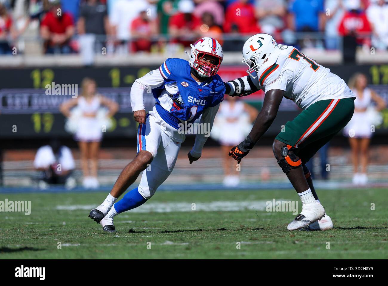 November 1, 2025: Southern Methodist Mustangs defensive end Isaiah ...